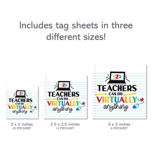 Printable Teachers Can Do Virtually Anything Tags, Teacher Gift Tags ...