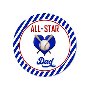 Printable All Star Dad Tag, Father's Day Gift Tag, Father's Day Favor ...