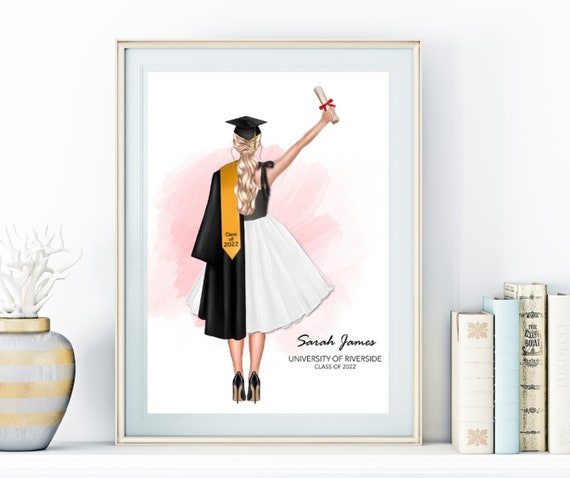 Personalized Graduation Print Graduation Gift for Her Custom - Etsy
