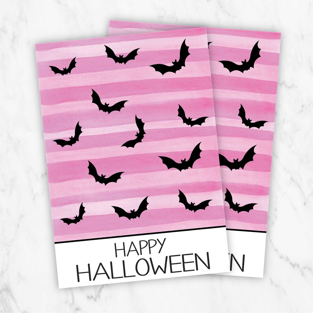 Printable Halloween Cookie Cards, Halloween Cookie Tags, Trick or Treat ...