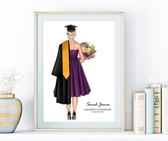 Personalized Graduation Print Graduation Gift for Her Custom | Etsy