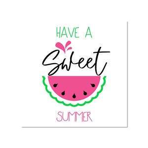 Printable Have a Sweet Summer Tag, Have a Sweet Summer Cookie Tag ...