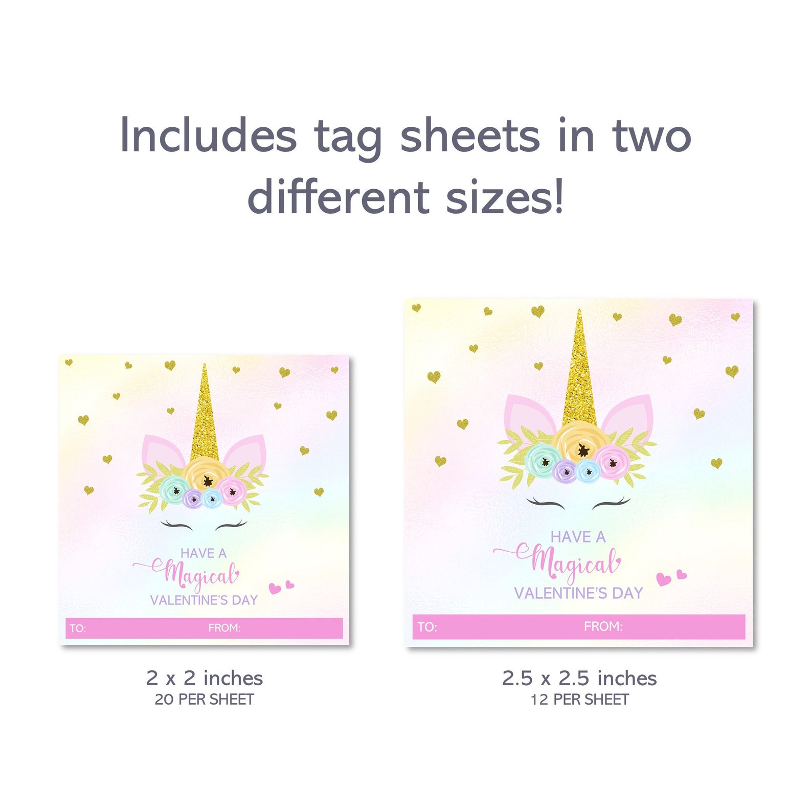 Printable Have a Magical Valentine's Day Gift Tags | Etsy