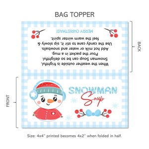 Printable Snowman Soup Treat Bag Topper, Snowman Soup Favor Tags ...