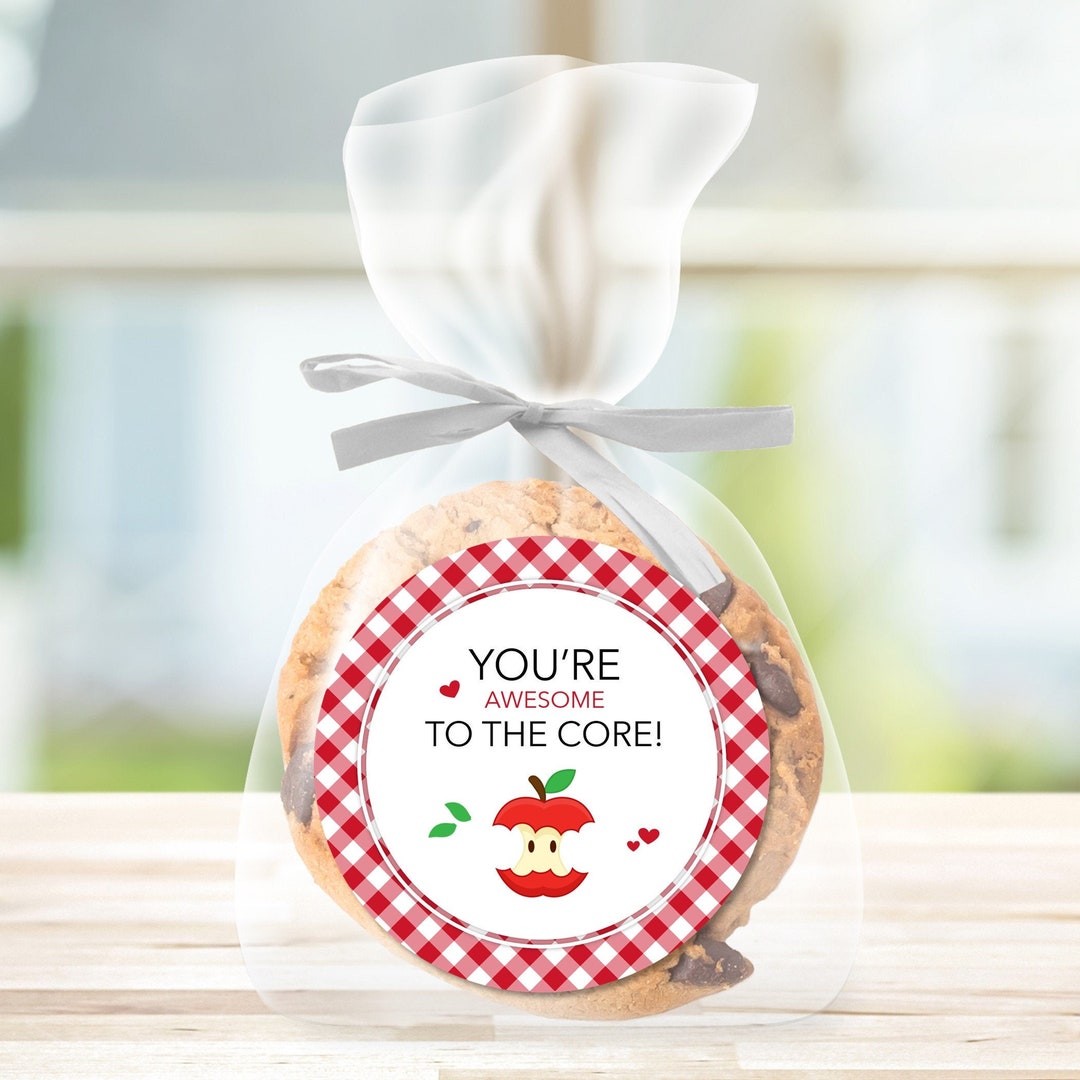 Printable You're Awesome to the Core Teacher Tags, Teacher Cookie Tags ...