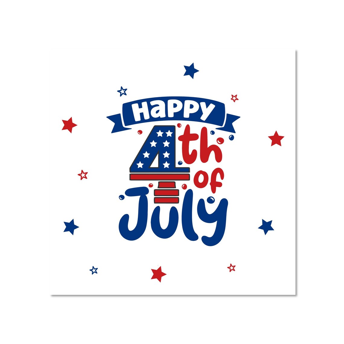Printable Happy 4th of July Tags Happy 4th of July Cookie - Etsy