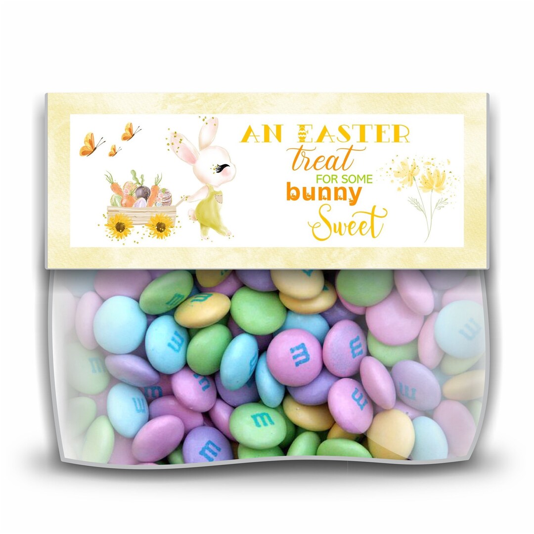 Printable Happy Easter Treat Bag Toppers, Easter Chick Treat Bag ...