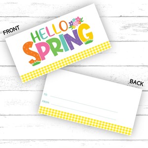 Printable Hello Spring Treat Bag Toppers, Hello Spring Bag Toppers ...