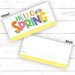 Printable Hello Spring Treat Bag Toppers Hello Spring Bag - Etsy