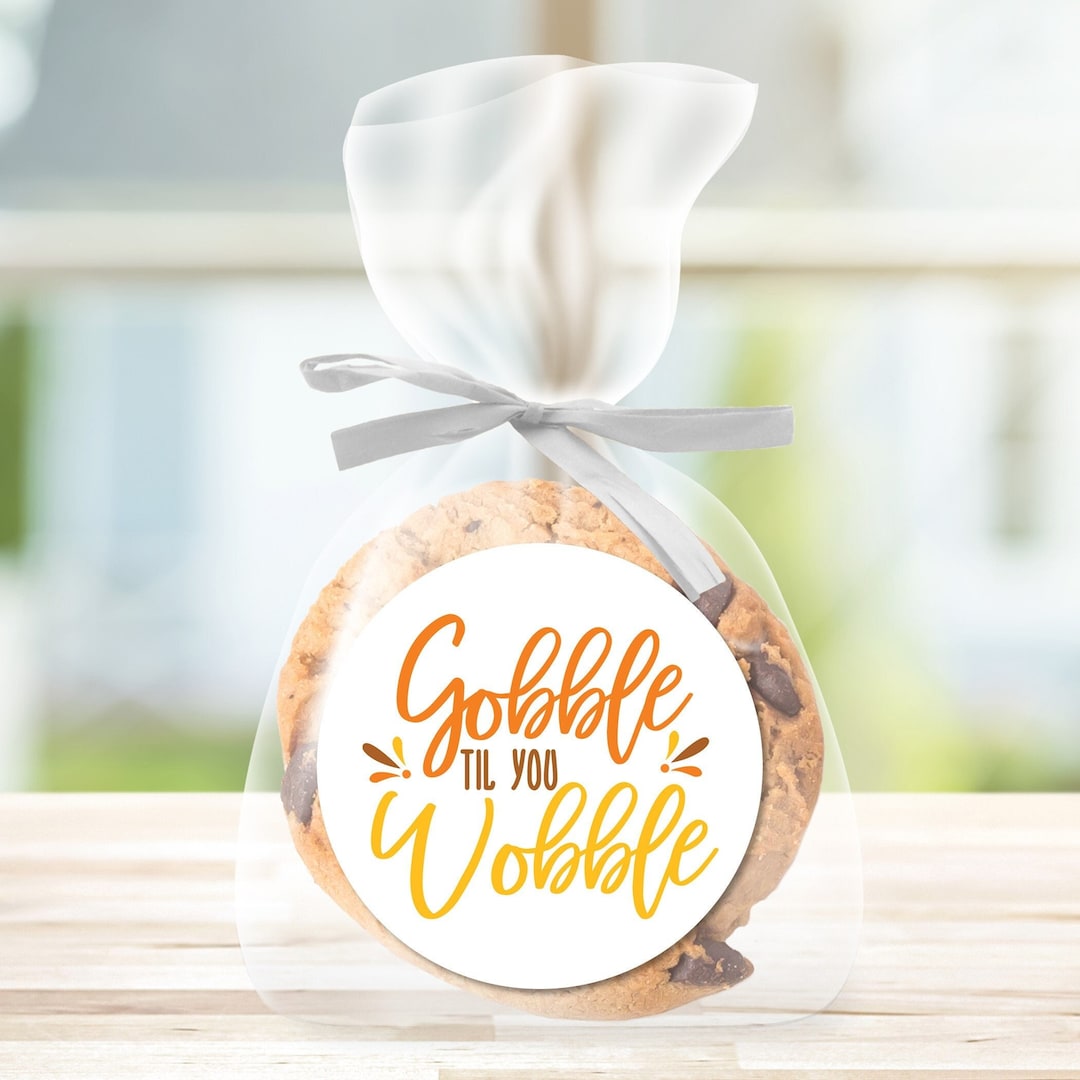 Printable Gobble 'til You Wobble Tag, Thanksgiving Cookie Tag ...