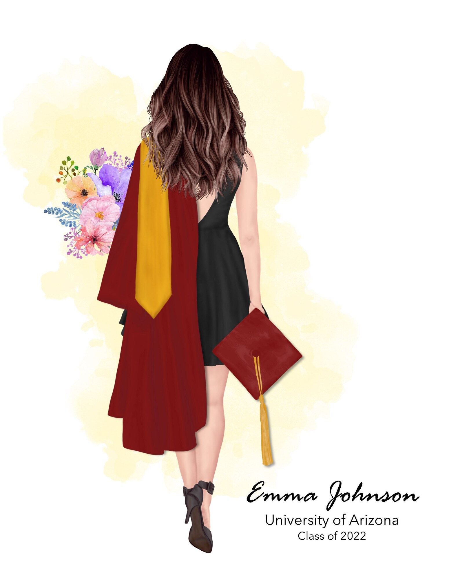 Personalized Graduation Print Graduation Gift for Her Custom - Etsy