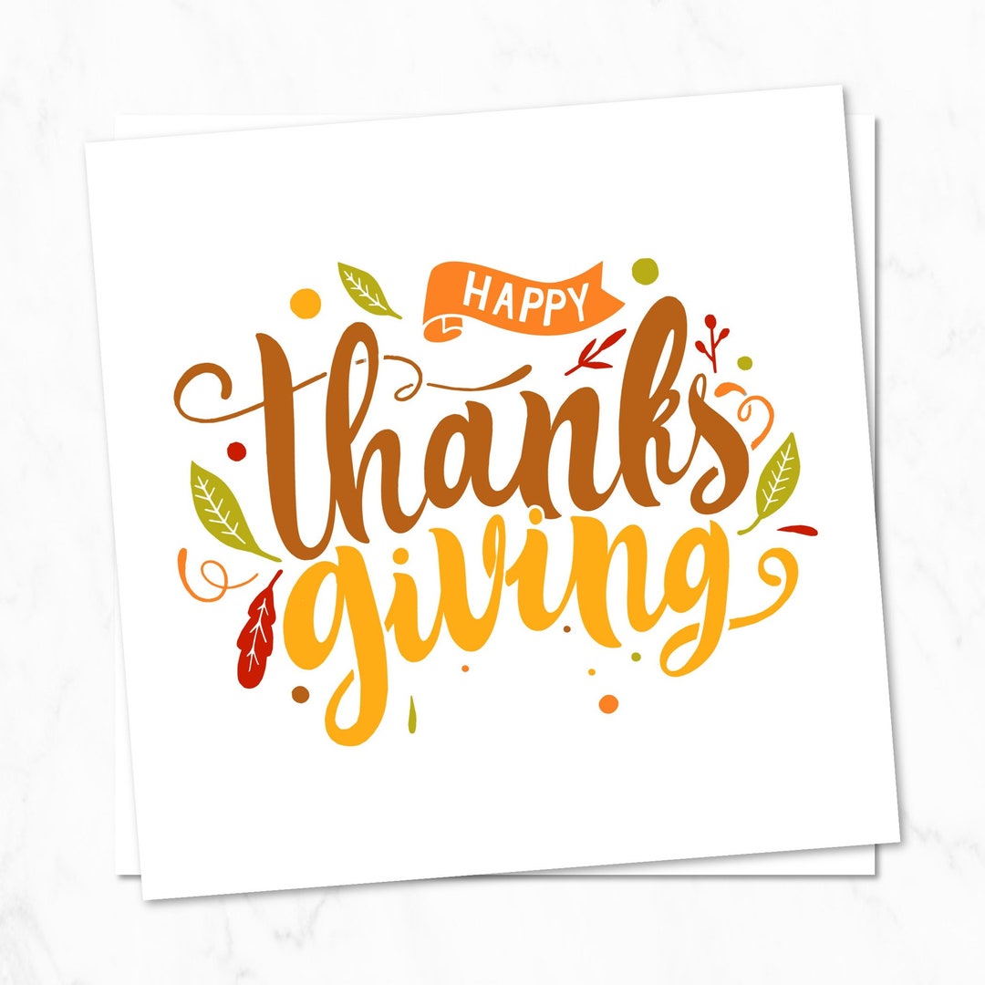 Printable Happy Thanksgiving Tags, Happy Thanksgiving Cookie Tags ...