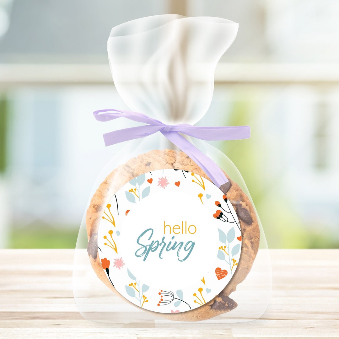 Printable Hello Spring Gift Tags, Hello Spring Cookie Tags, Hello ...