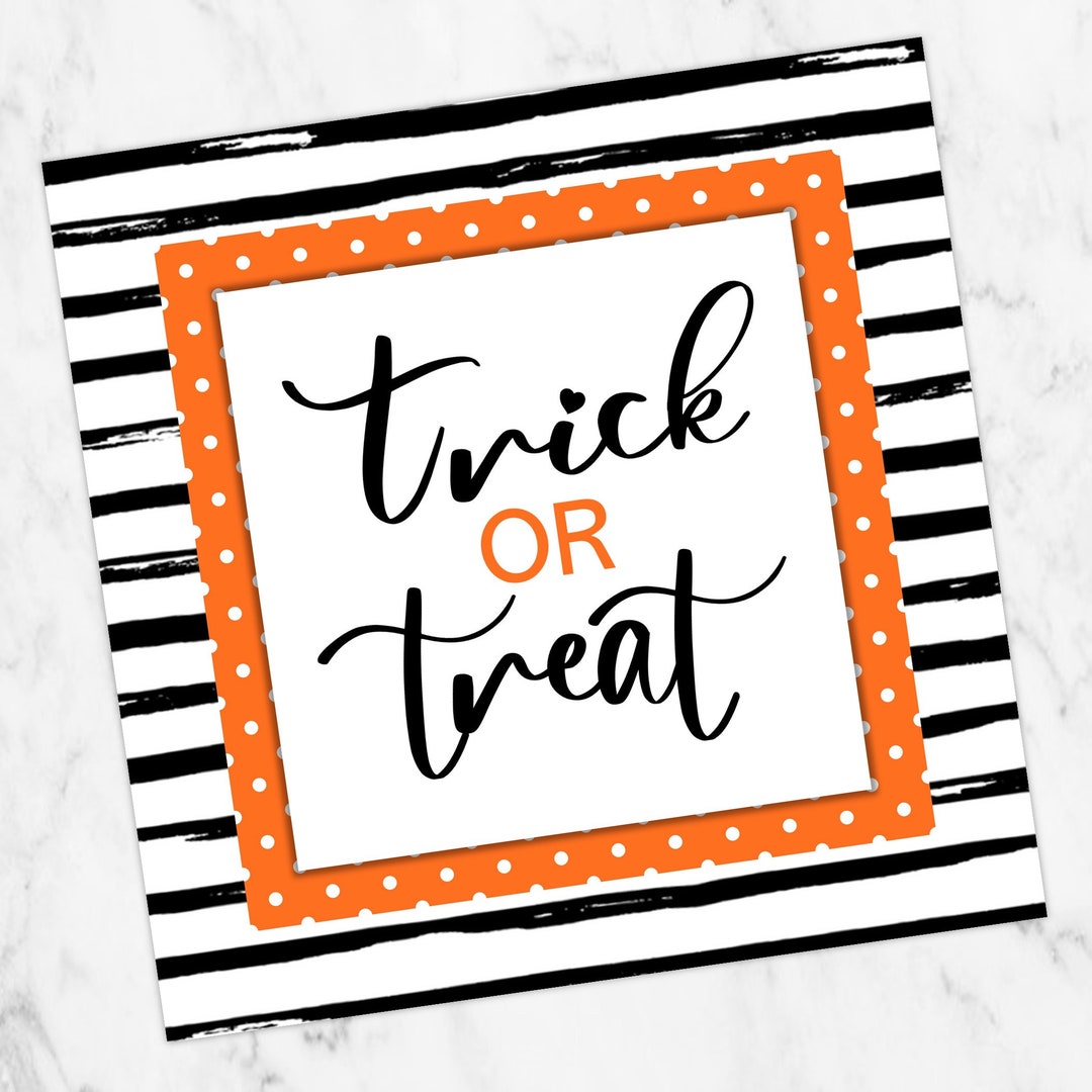 Printable Halloween Tags, Halloween Treat Tags, Halloween Cookie Tags ...