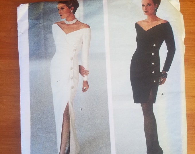 1990's Vogue V 2596 Sewing Pattern - Bellville Sassoon Close Fit off ...