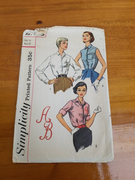 1950's Simplicity 2195 Sewing Pattern Button Front - Etsy
