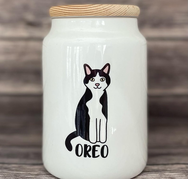 Personalized Cat Treat Jar Cat Treat Jar Cat Treat Canister - Etsy