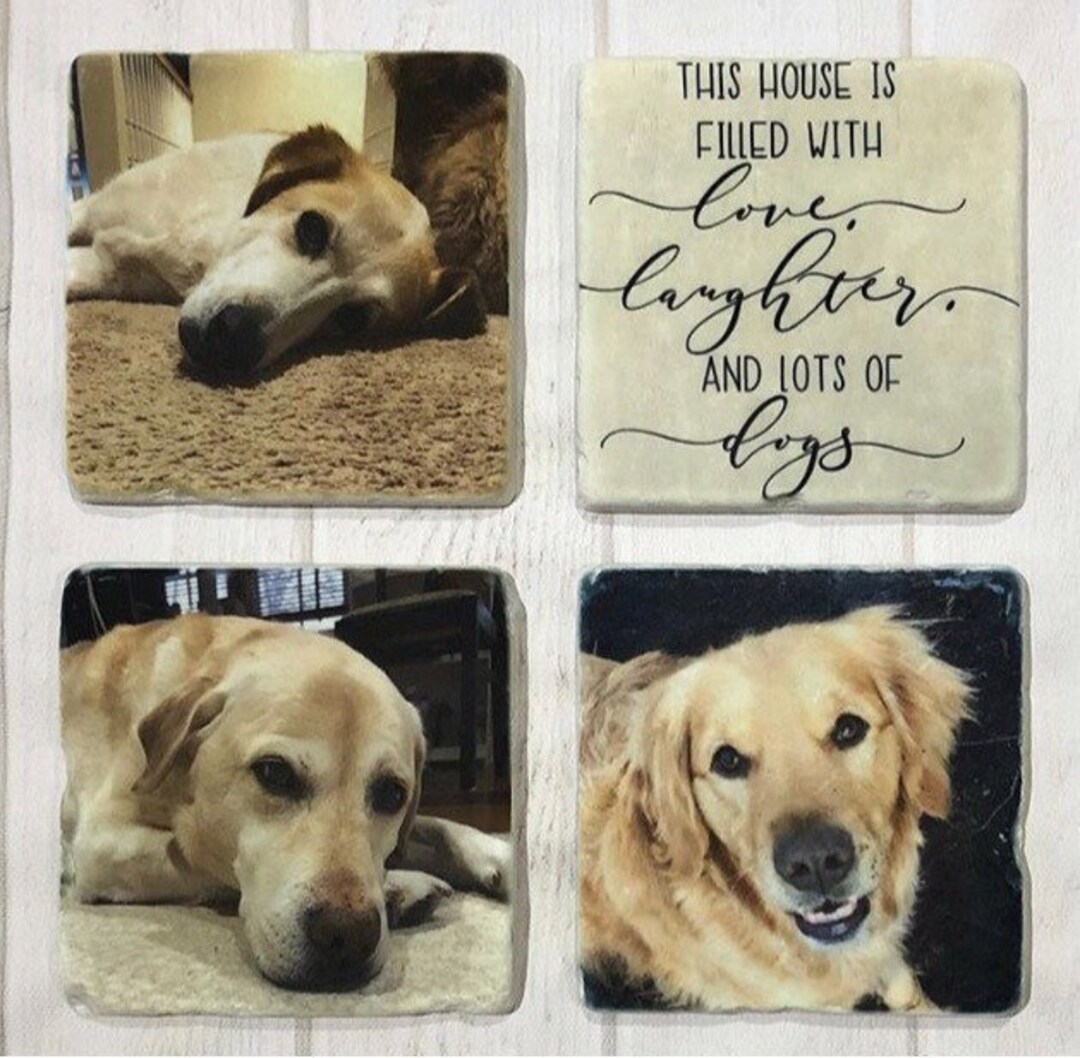 Personalized Dog Coasters, Personalized Coasters, Personalized Photo ...