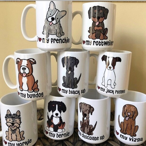Dog Coffee Mug - Etsy
