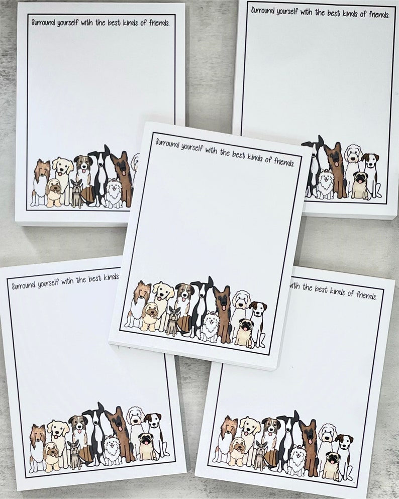 Dog Notepads Dog Paper Dog Gift Dog Stationary Dog Lover - Etsy