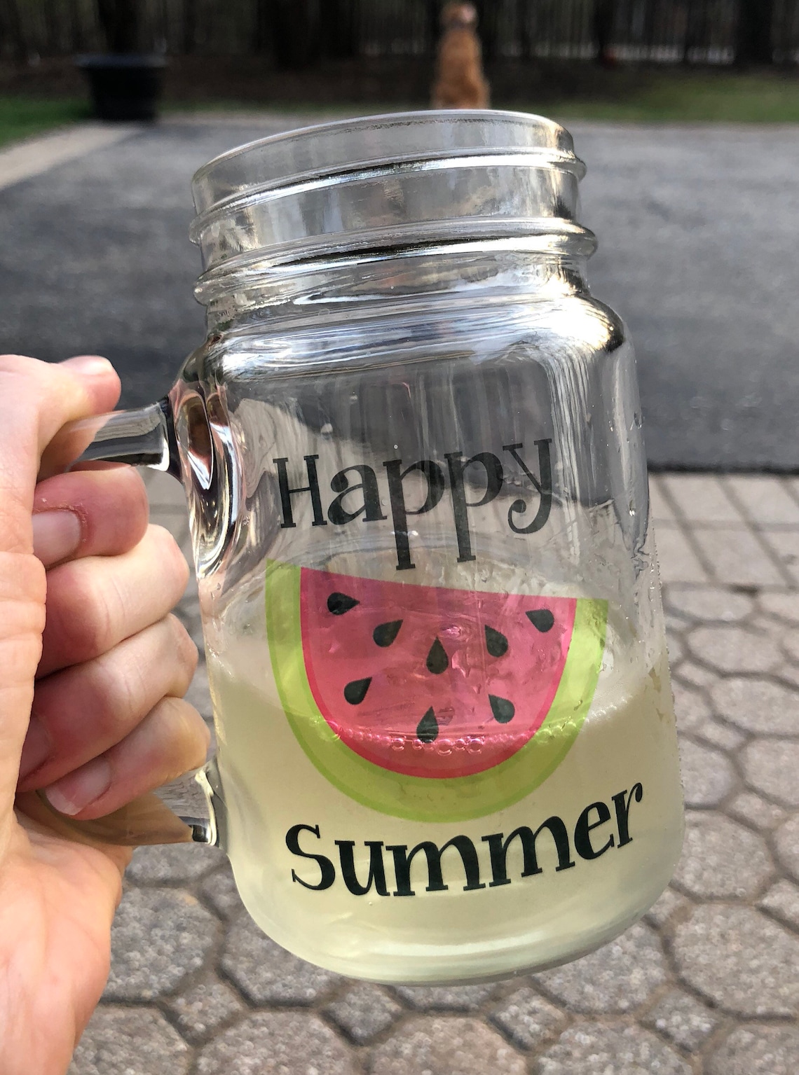 Mason Jar Summer Drink Set - Etsy