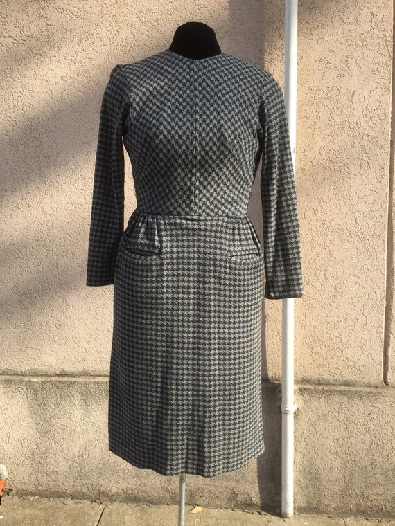 vintage houndstooth dress - Gem