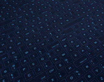 Computer Keyboard Fabric - Etsy