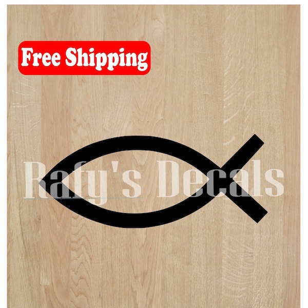 Jesus Fish Decal - Etsy