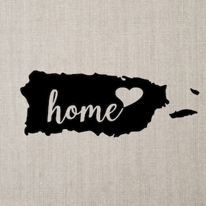 Puerto Rico Home Vinyl Decal Sticker Island Caribbean San Juan Beach ...