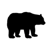 Growling Bear Vinyl Decal - Etsy