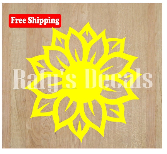 Sunflower Vinyl Decal Sticker Car Window Laptop Wall Choose | Etsy