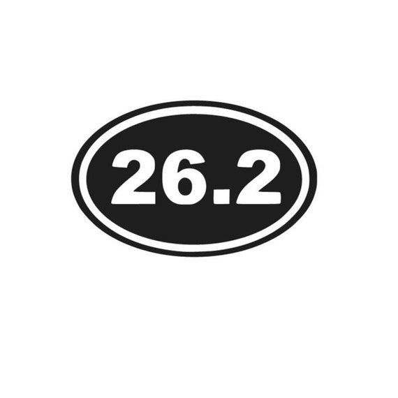 26.2 Marathon Decal LOGO Vinyl Decal Sticker Car Window Laptop | Etsy