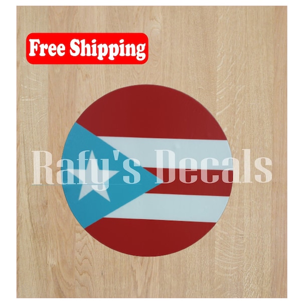 Puerto Rico Flag Circle Svg - Etsy