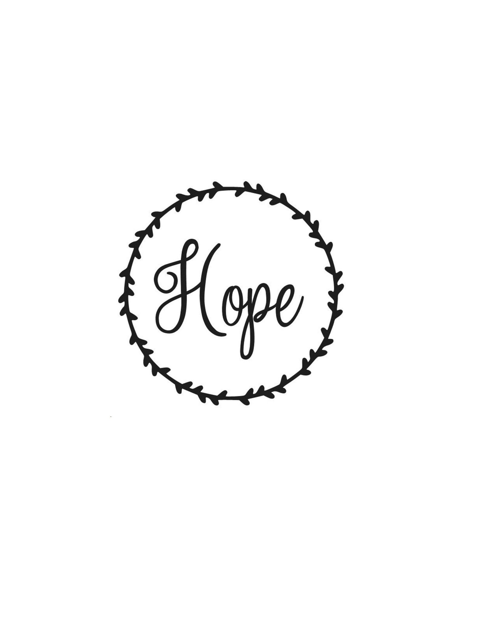 Hope Vinyl Decal Sticker Laptop Window Car Truck Choose Size and Color ...