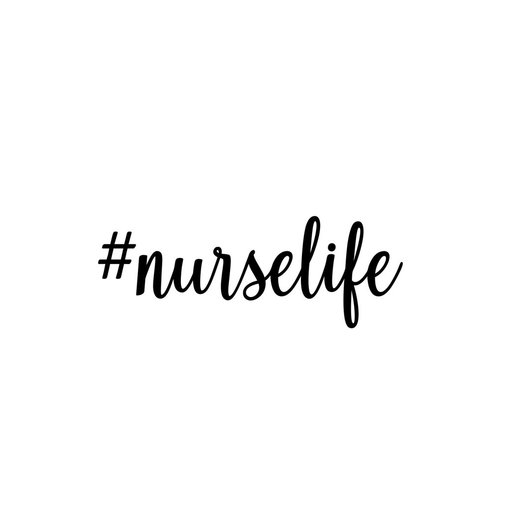 Nurse Life Vinyl Decal Sticker iPhone Ipod Tablet Car Window Laptop ...