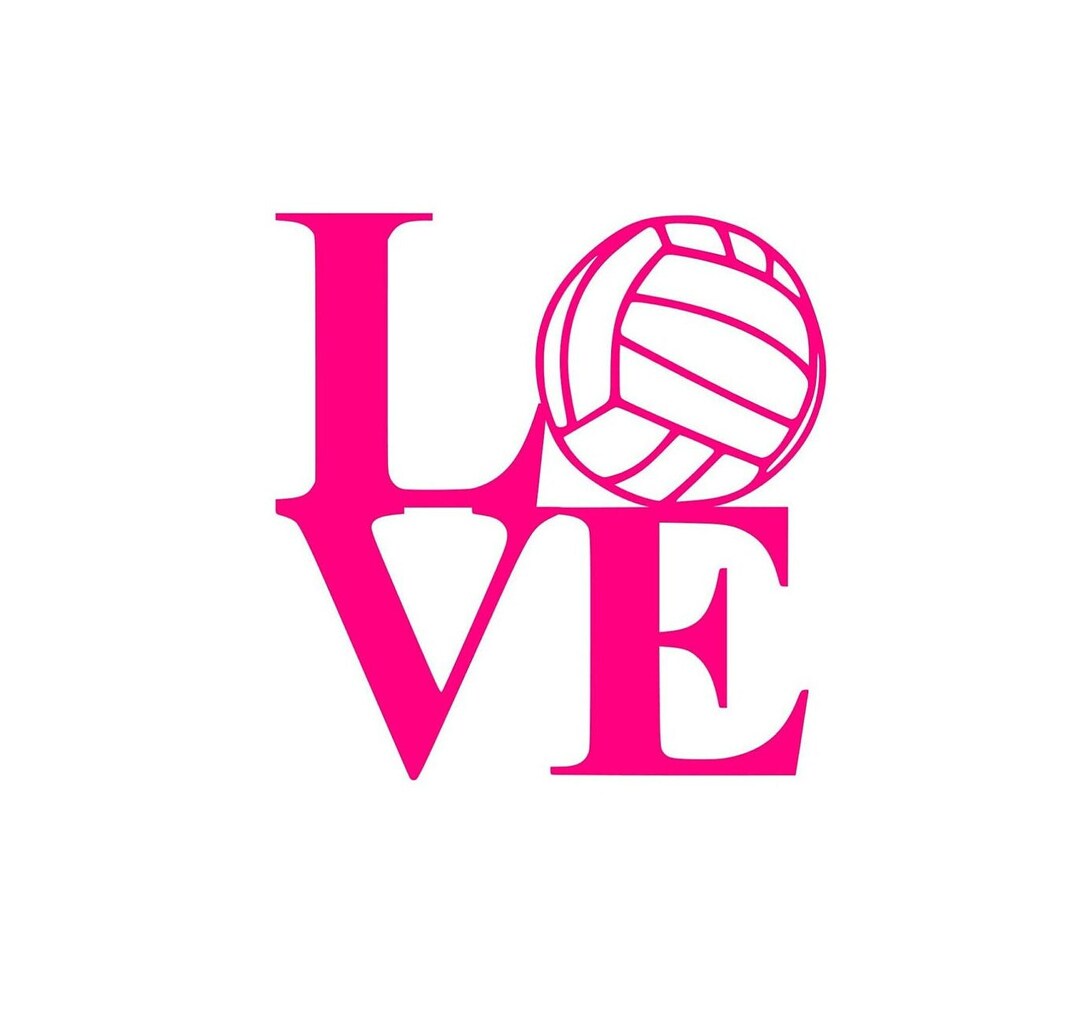 LOVE VOLLEYBALL Vinyl Decal Sticker Laptop Window Car Truck Choose ...