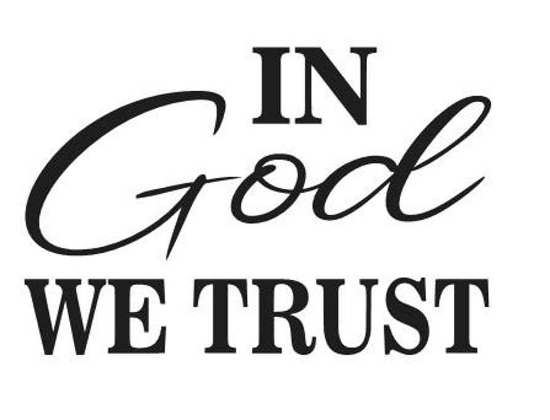 In God We Trust Vinyl Decal Car Window Computer Phone Bumper Sticker ...