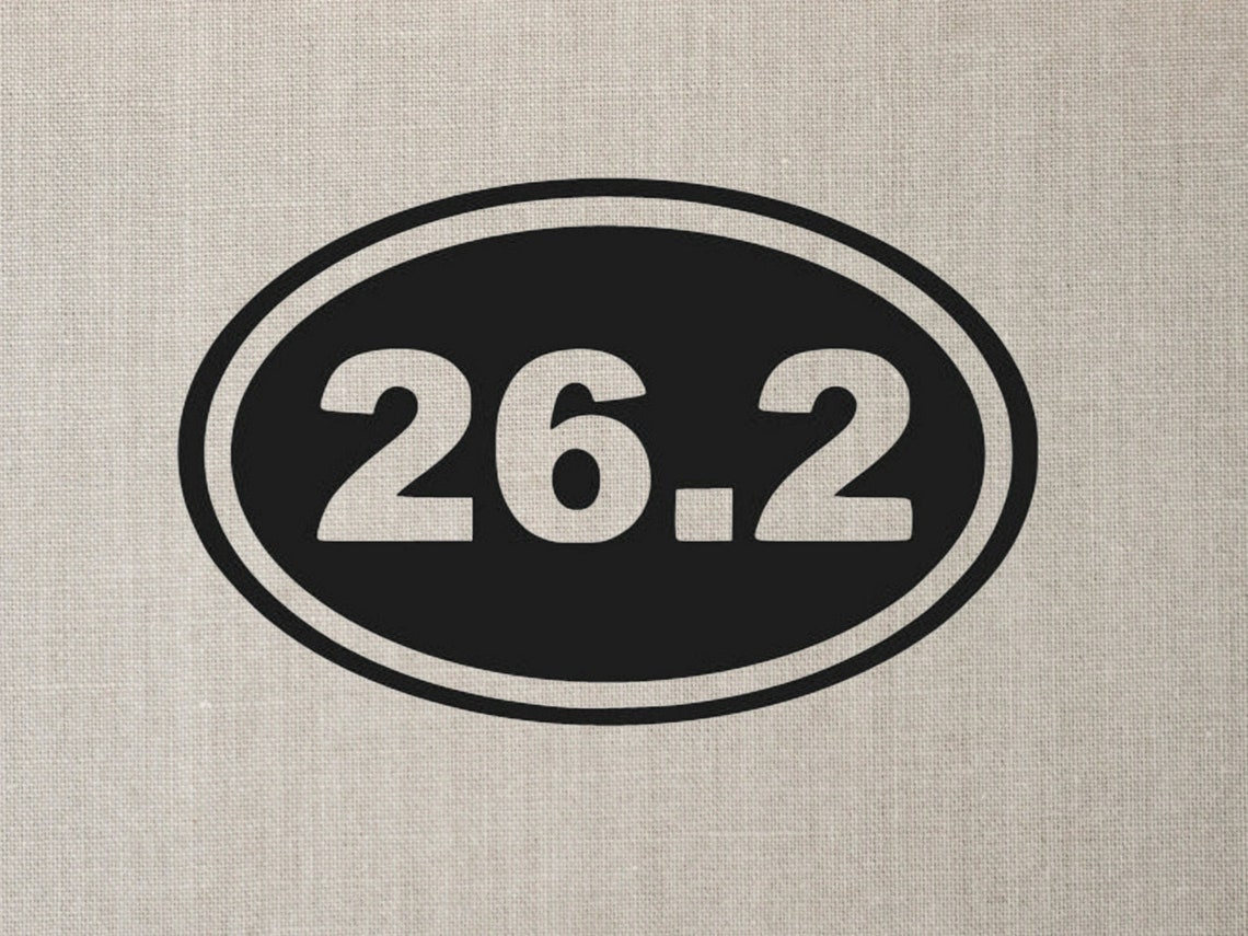26.2 Marathon Decal LOGO Vinyl Decal Sticker Car Window Laptop - Etsy