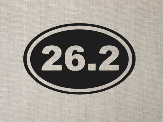 26.2 Marathon Decal LOGO Vinyl Decal Sticker Car Window Laptop - Etsy