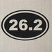 26.2 Marathon Vinyl Decal Sticker - Car, Laptop, iPad - Etsy