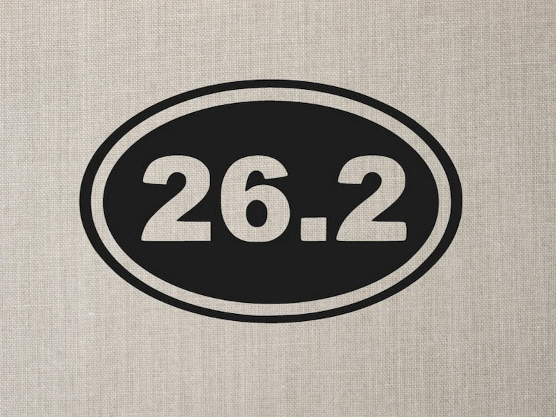 26.2 Marathon Decal LOGO Vinyl Decal Sticker Car Window Laptop Ipod ...