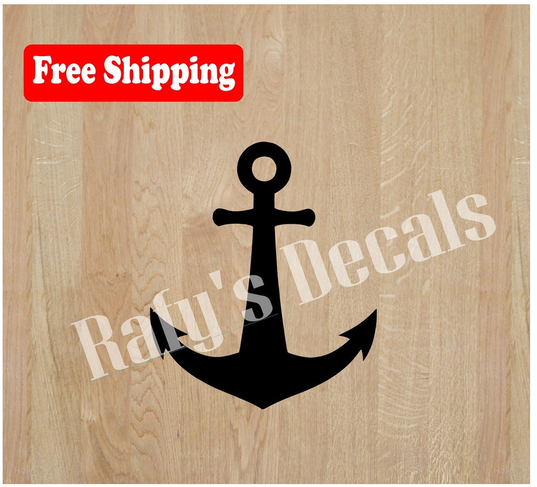 Anchor Vinyl Decal Sticker Car Window Laptop Wall Choose Size and Color ...