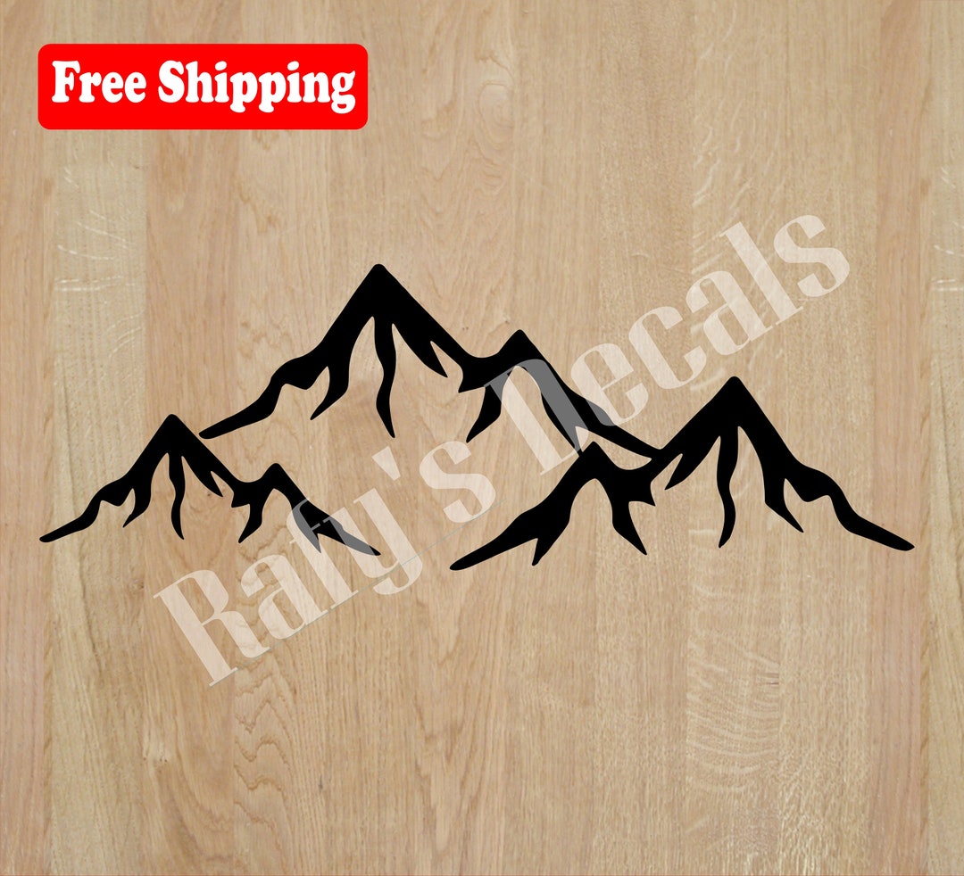 Mountain Range Vinyl Decal Sticker iPhone Ipod Tablet Car Window Laptop ...