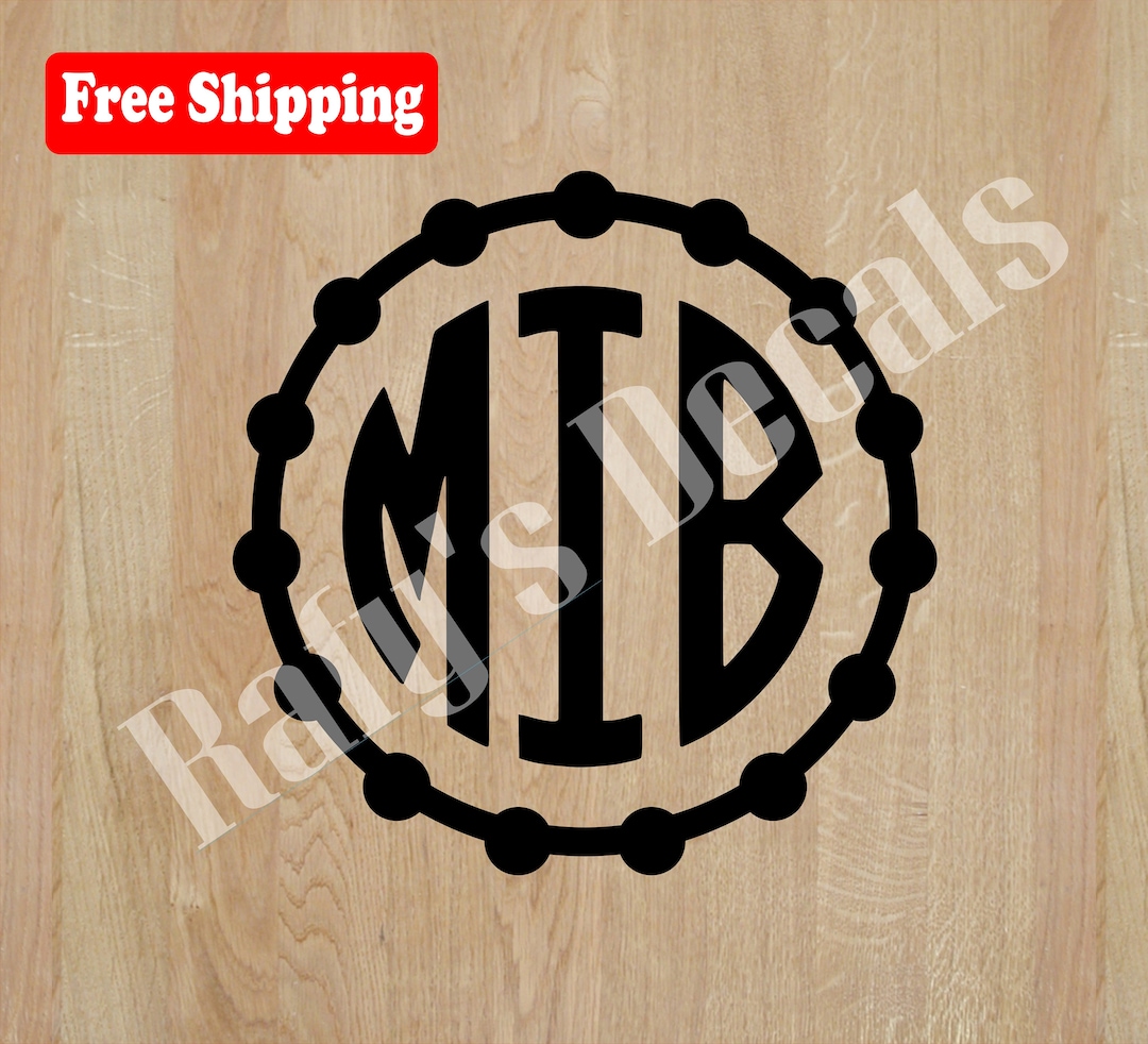 CUSTOM MONOGRAM DECAL Cell Phone Computer Laptop Car Window - Etsy