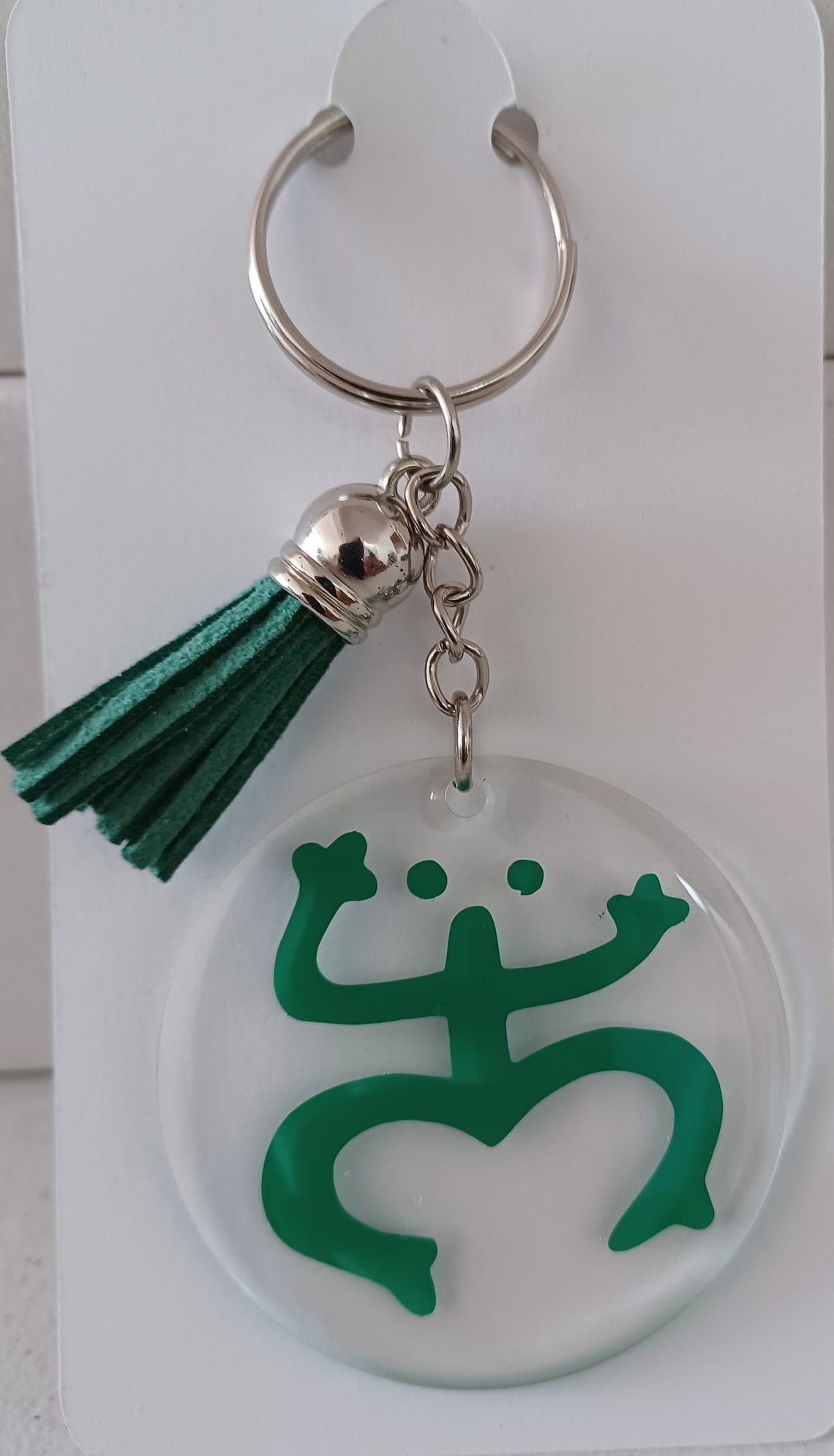 Coqui Taino Frog Acrylic Keychain With Tassel, Purse Charm, Backpack ...