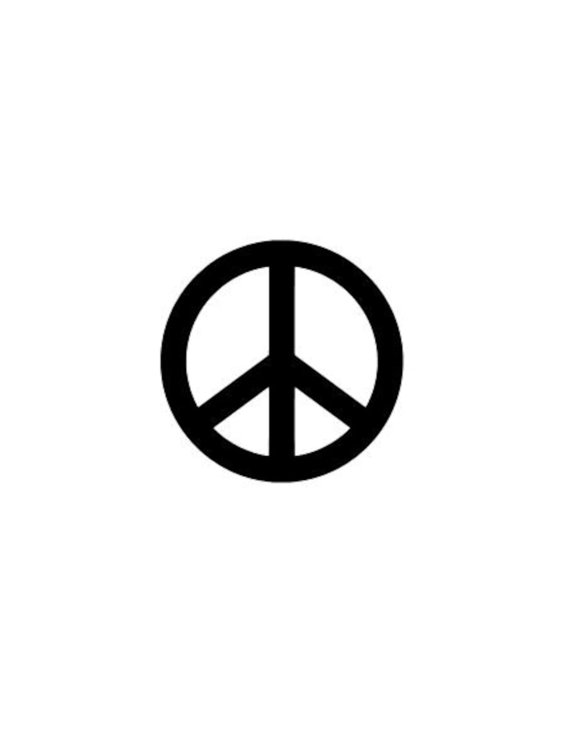 PEACE SYMBOL Vinyl Decal Sticker Religious God Jesus Priest | Etsy