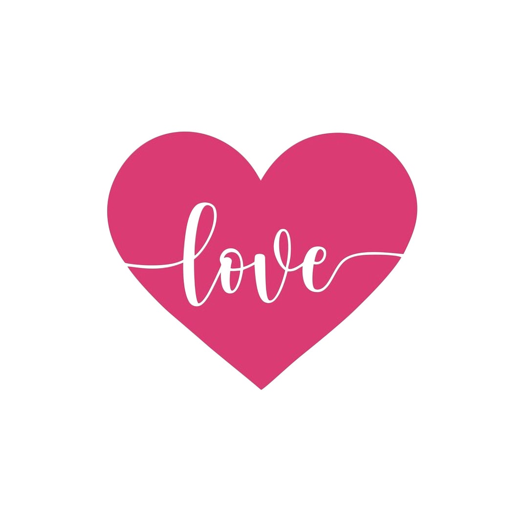 Love Heart Vinyl Decal Sticker iPhone Ipod Tablet Car Window Laptop ...