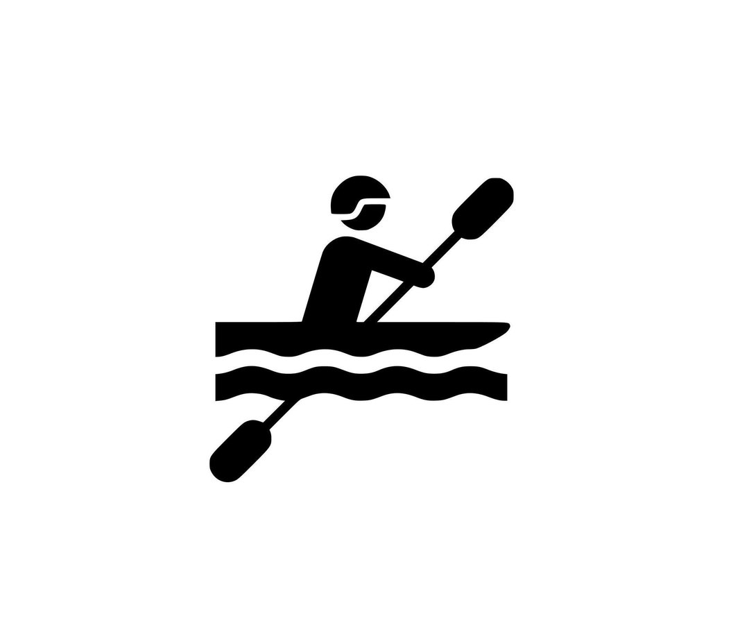 Kayaking Decal Logo Vinyl Decal Sticker Water Sport River Ride Choose ...