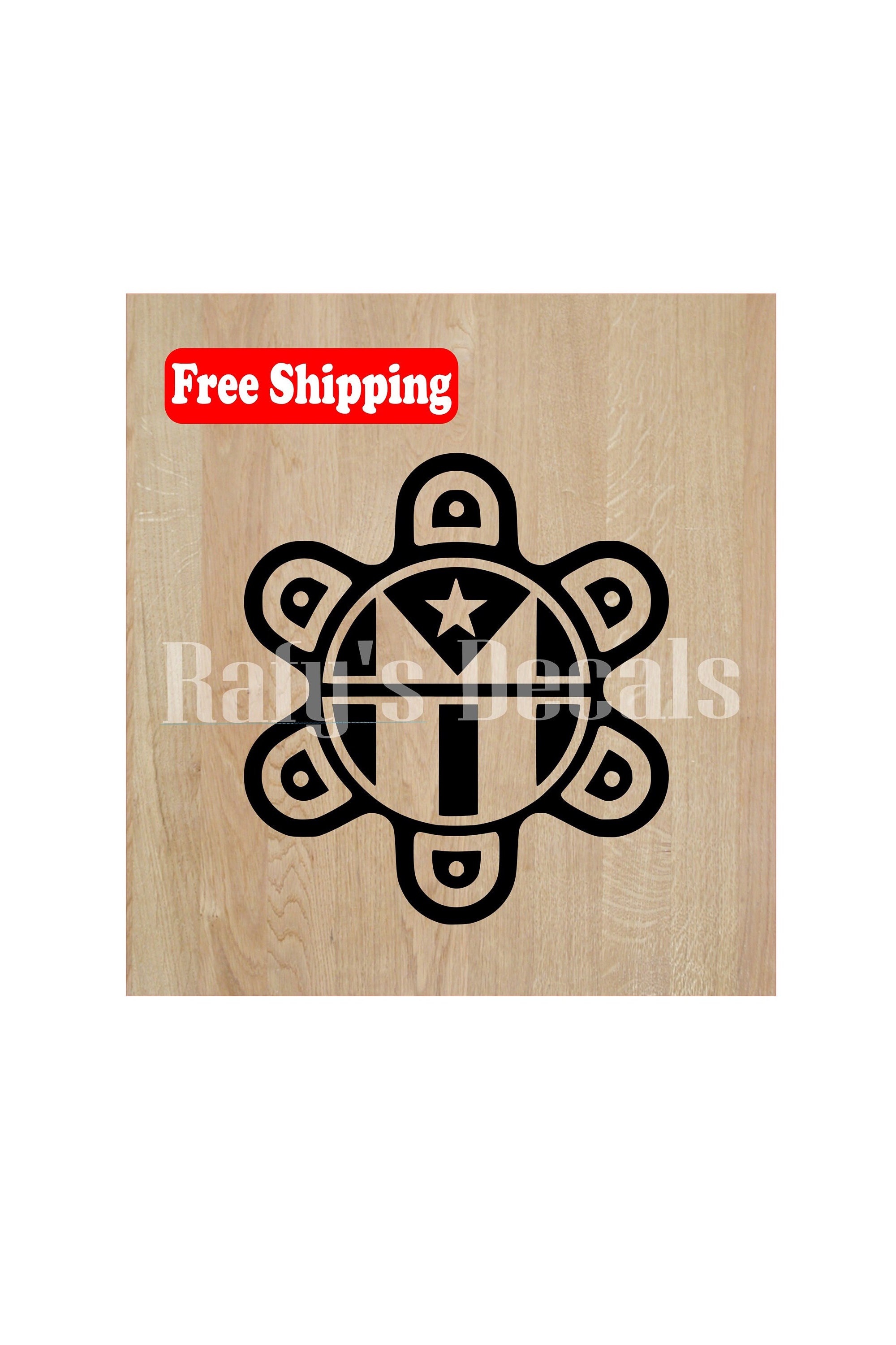 SOL TAINO SUN Puerto Rico Flag Logo Vinyl Decal Sticker Car Window ...