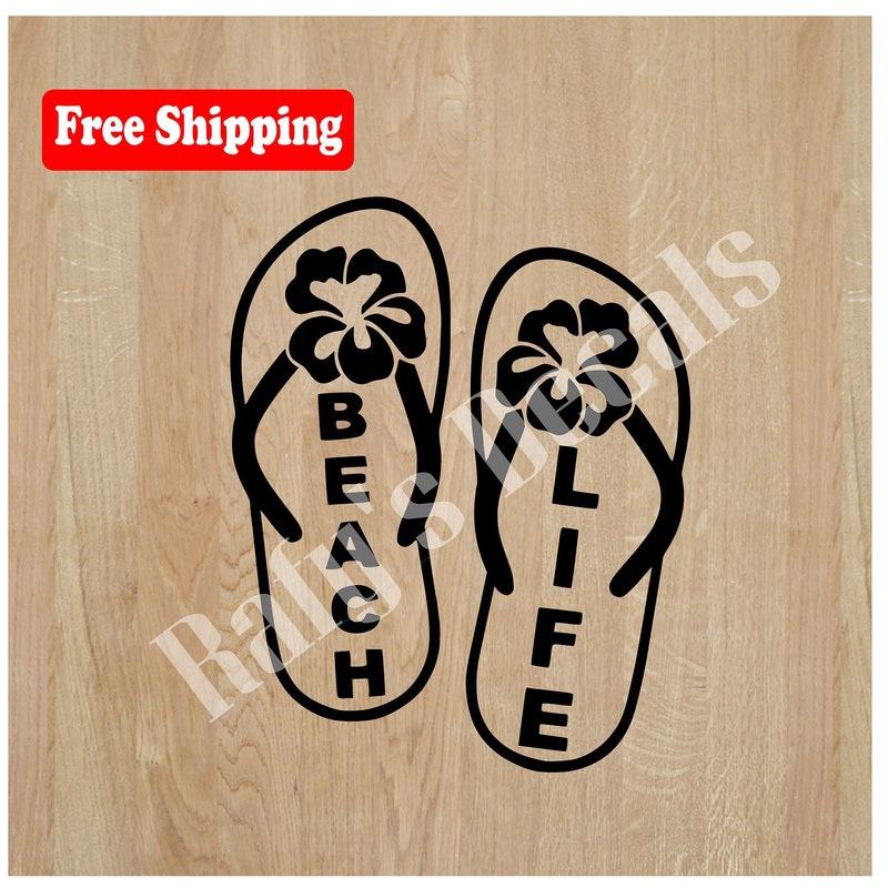 Beach Life Decal - Etsy